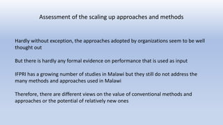 Scaling up of Agricultural Technology in Malawi | PDF