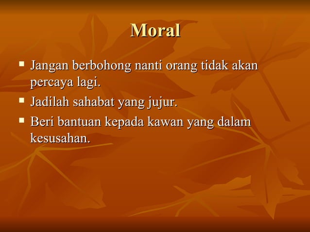 Malay Fairy Tale Story for Yonger Kids | PPT