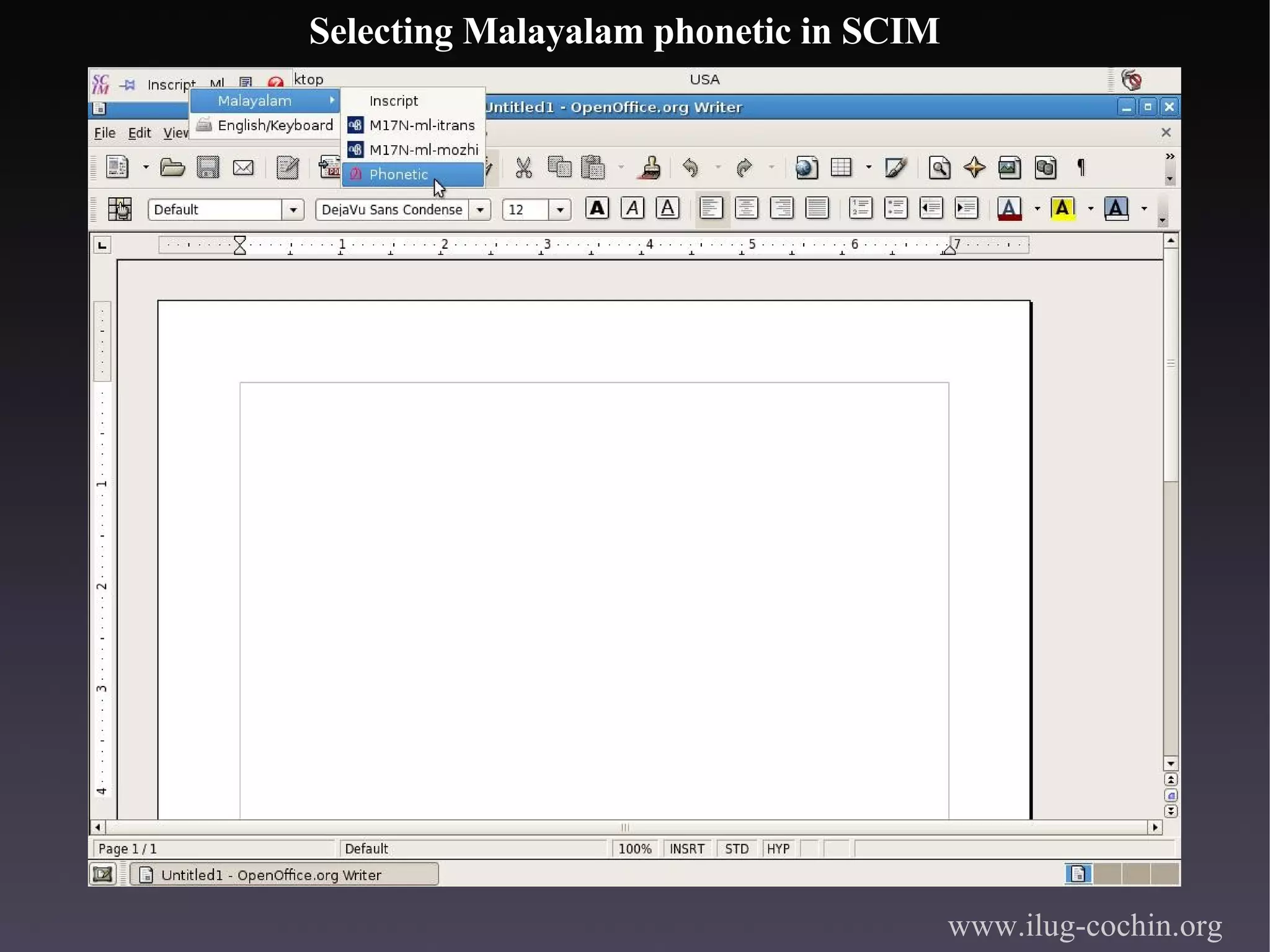 Malayalam with Open Office, ഓപ്പണ്‍ ഓഫീസില്‍ മലയാളം | ODP