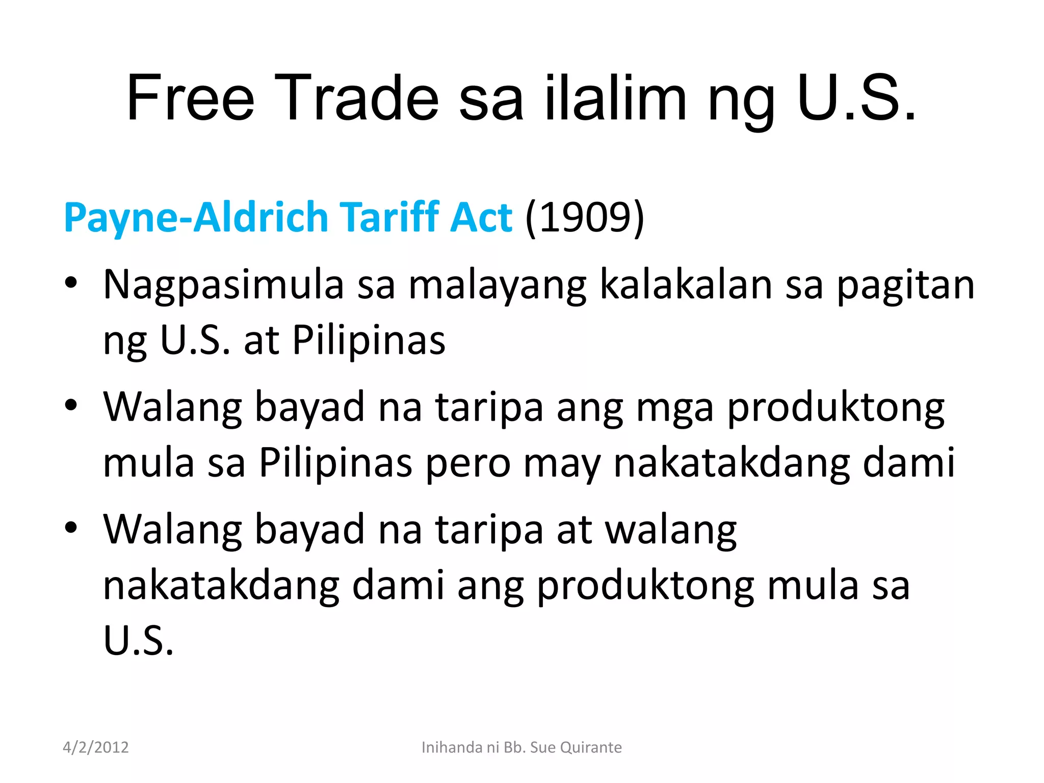 Malayang Kalakalan | PPTX