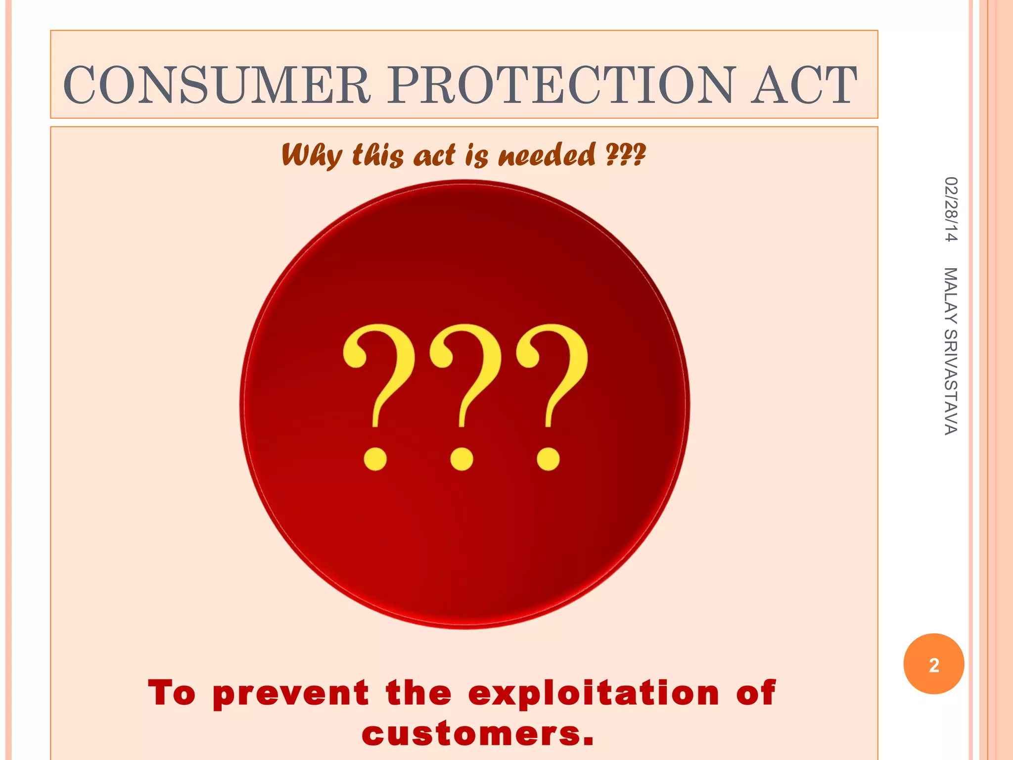 CONSUMER PROTECTION ACT and IT BUSINESS IMPLICATIONS | PPT