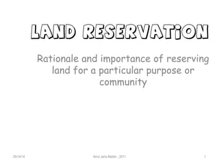 Malay reserved land | PPT