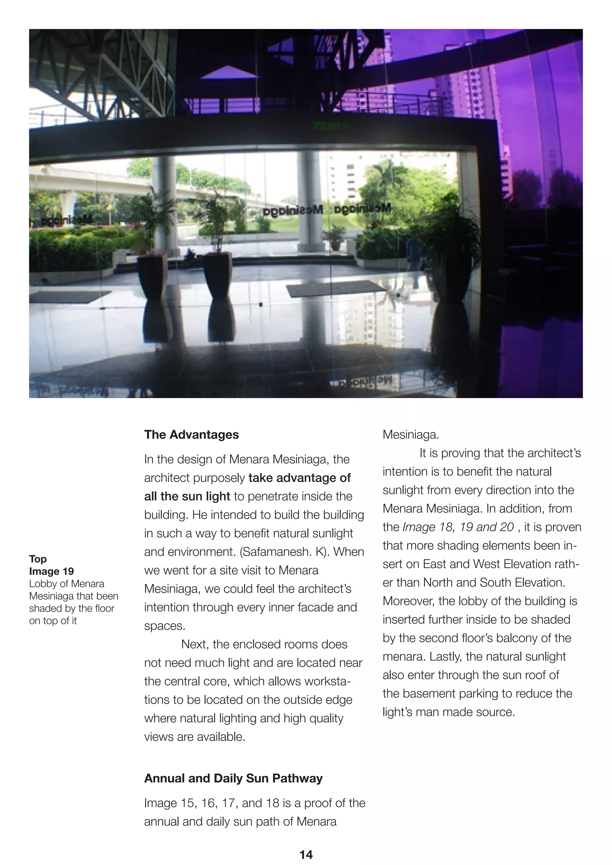 Menara Mesiniaga Building Science Report | PDF