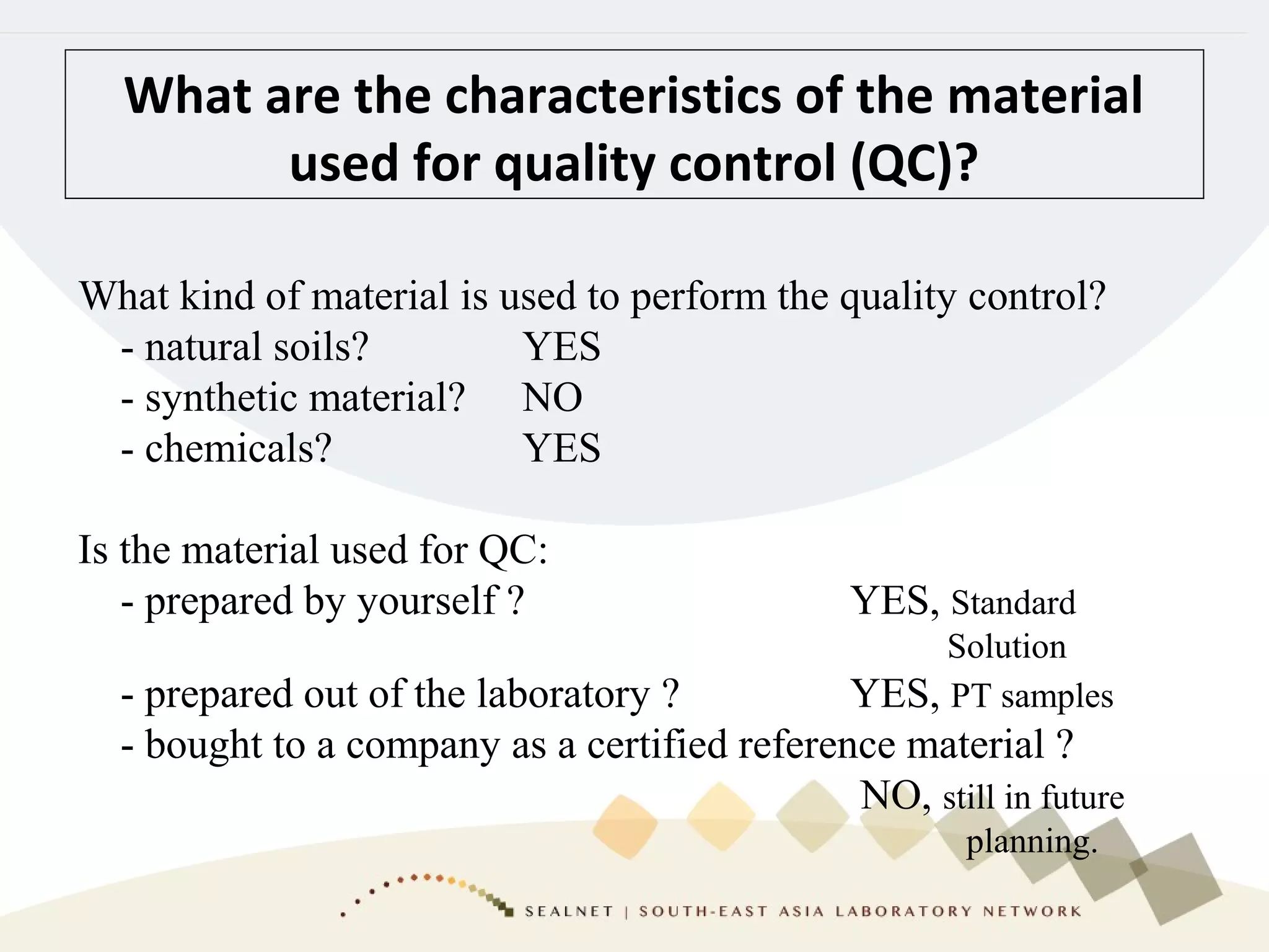 Countries’ presentation on internal quality control: Malaysia | PPT ...