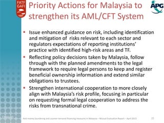 Mutual Evaluation Report of Malaysia | PDF