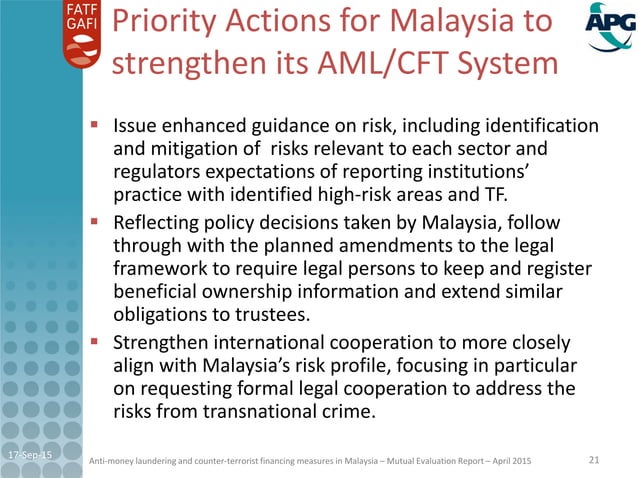 Mutual Evaluation Report of Malaysia | PDF | Financial Regulation | Economy