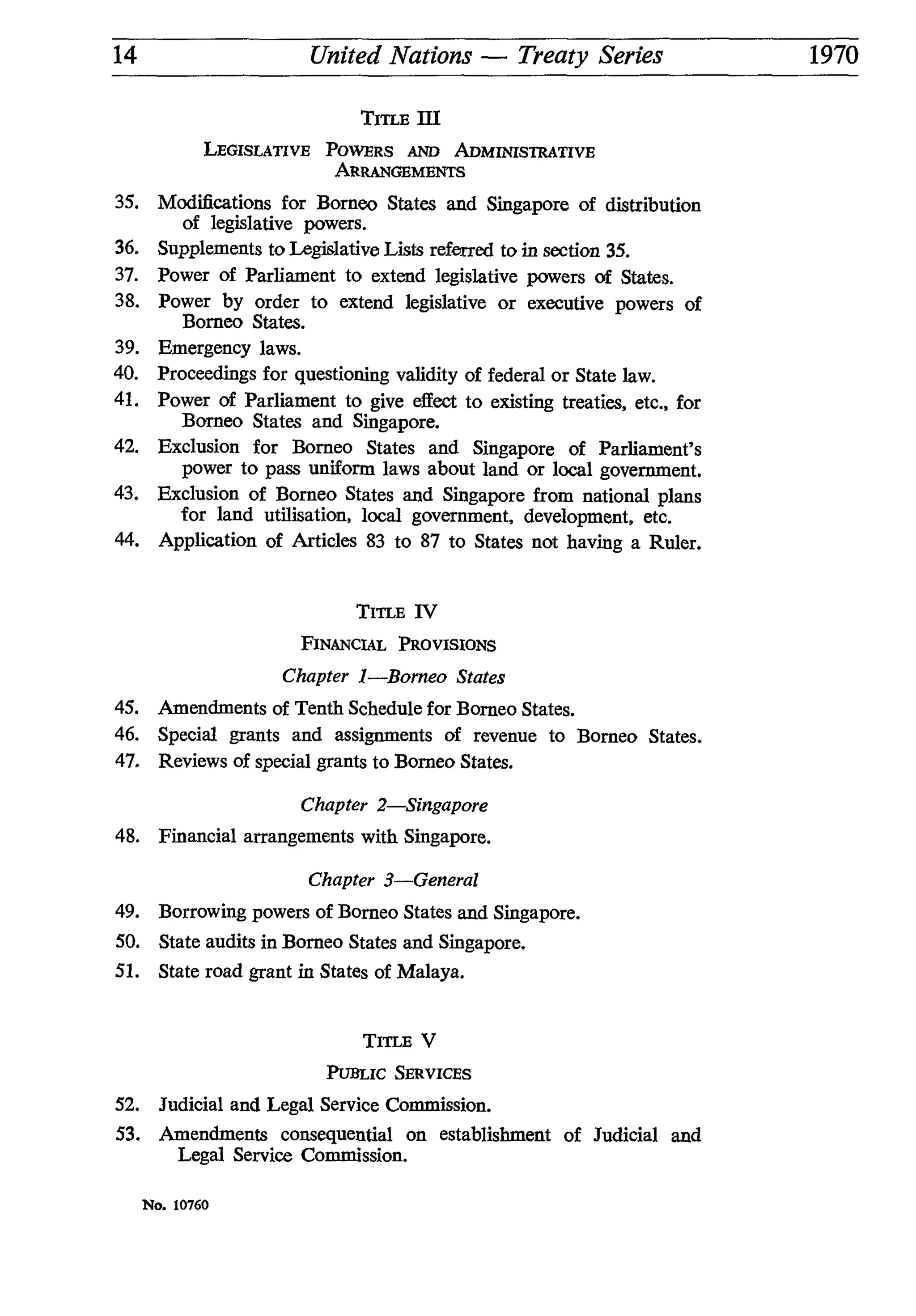 Malaysia Agreement 1963 | PDF