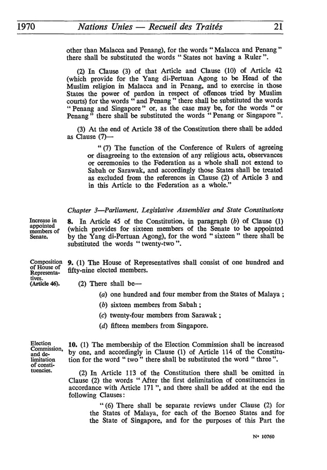 Malaysia Agreement 1963 | PDF