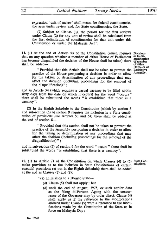 Malaysia Agreement 1963 | PDF