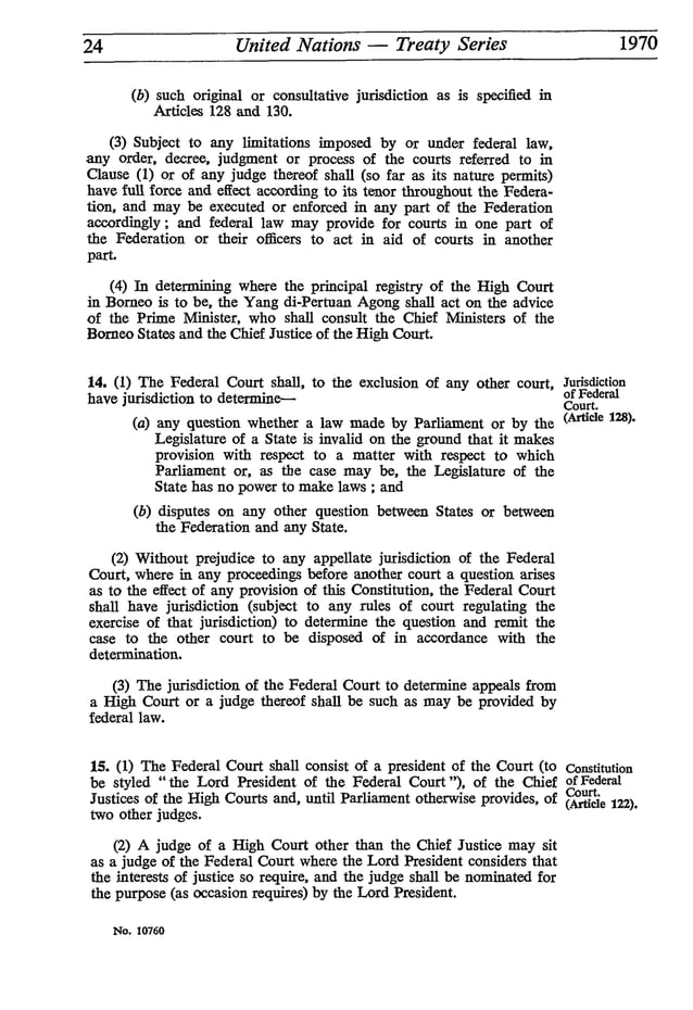 Malaysia Agreement 1963 | PDF