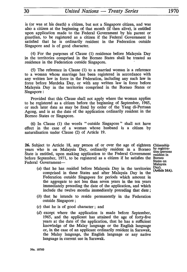 Malaysia Agreement 1963 | PDF