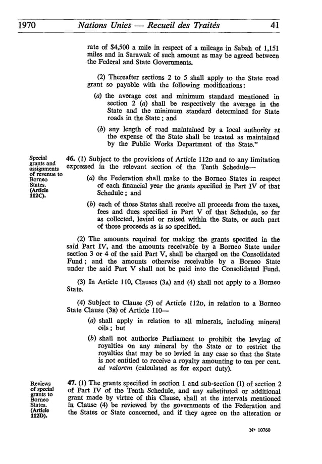Malaysia Agreement 1963 | PDF