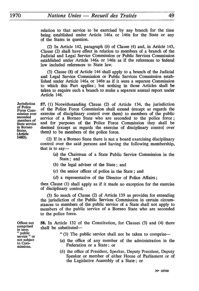 Malaysia Agreement 1963 | PDF