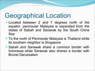 Malaysia At A Glance | PPT