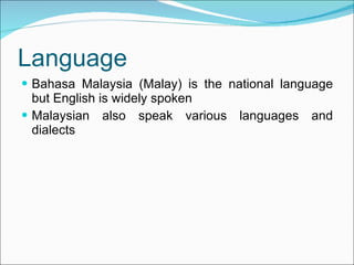 Malaysia At A Glance | PPT