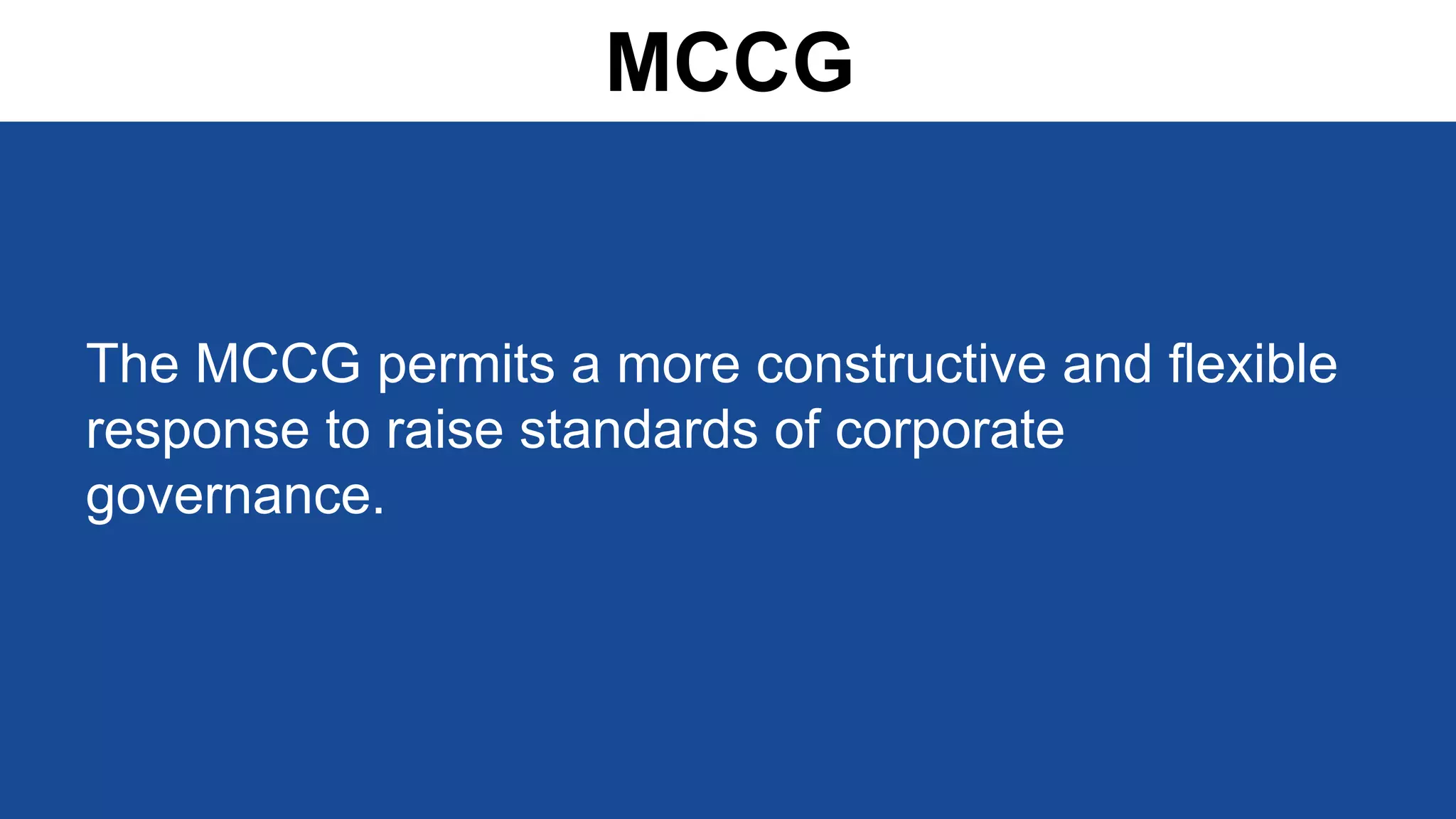 Malaysia Code on Corporate Governance | PPTX