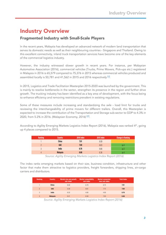 Malaysia Commercial Logistics Industry Report | PDF