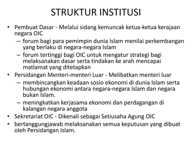 Malaysia dan oic new | PPT