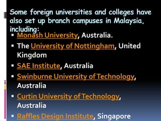 Malaysia educational system | PPTX