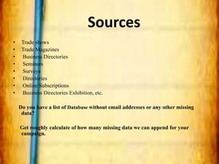 Malaysia email database | PPTX