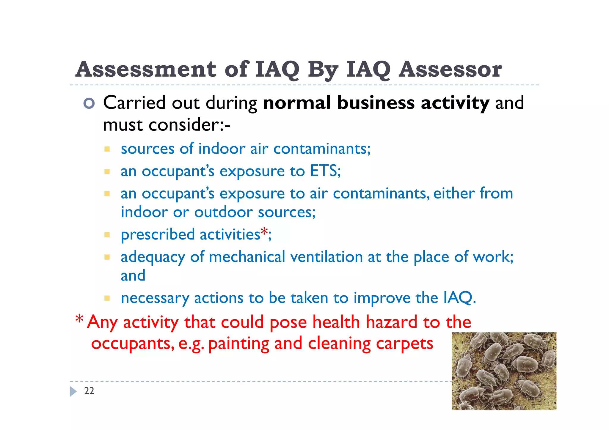 Malaysia ICOP On IAQ by Ir Hj Anuar Mohd Mokhtar | PDF