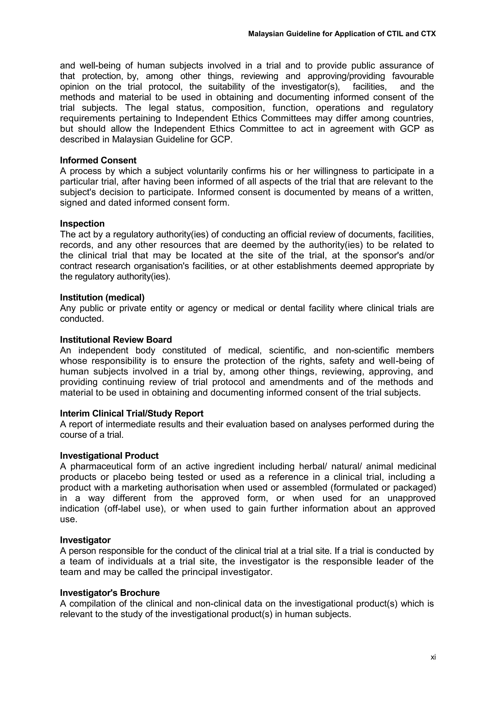 Malaysian Guideline for Application of Clinical Import Licence (CTIL ...