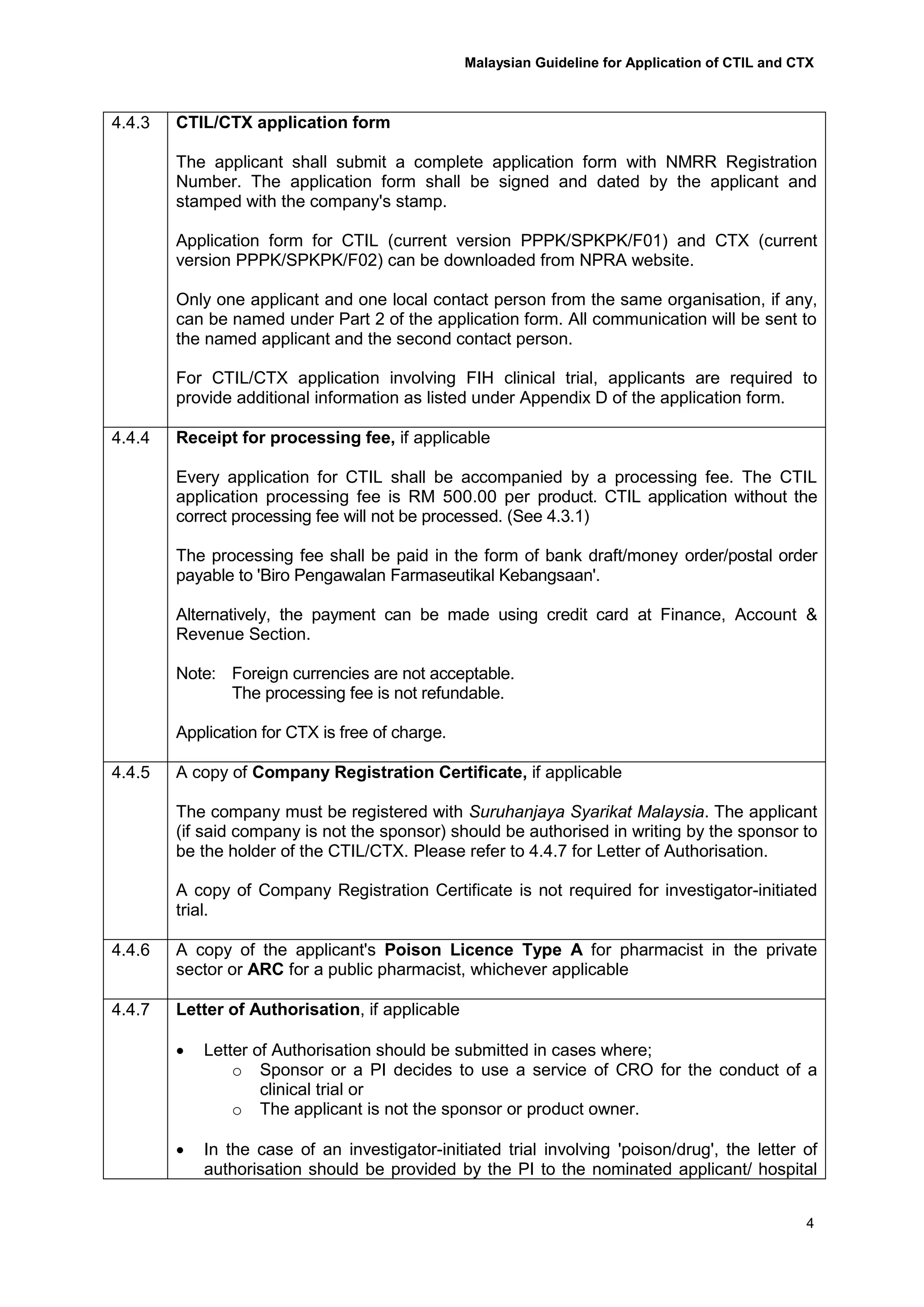 Malaysian Guideline for Application of Clinical Import Licence (CTIL ...