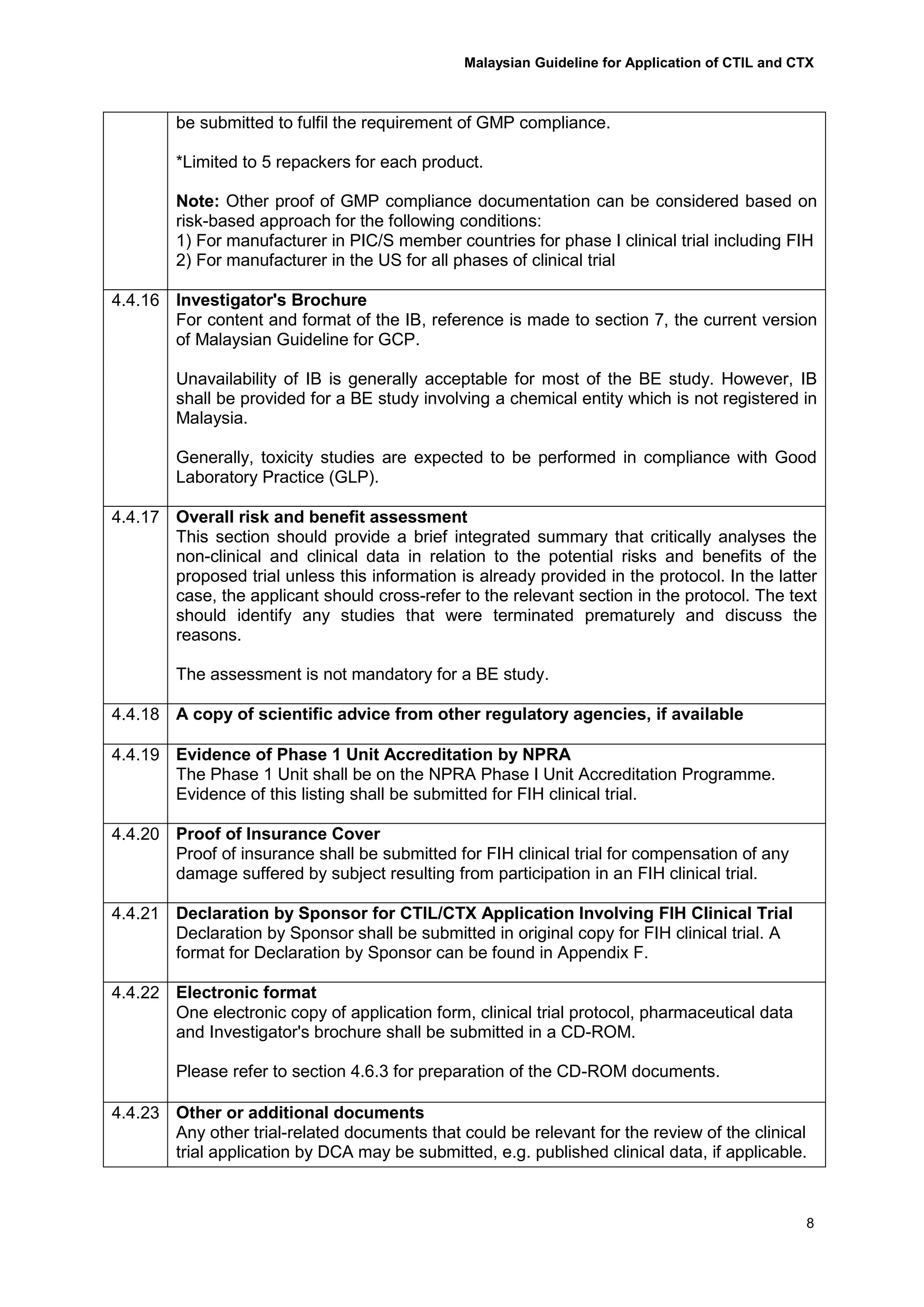Malaysian Guideline for Application of Clinical Import Licence (CTIL ...