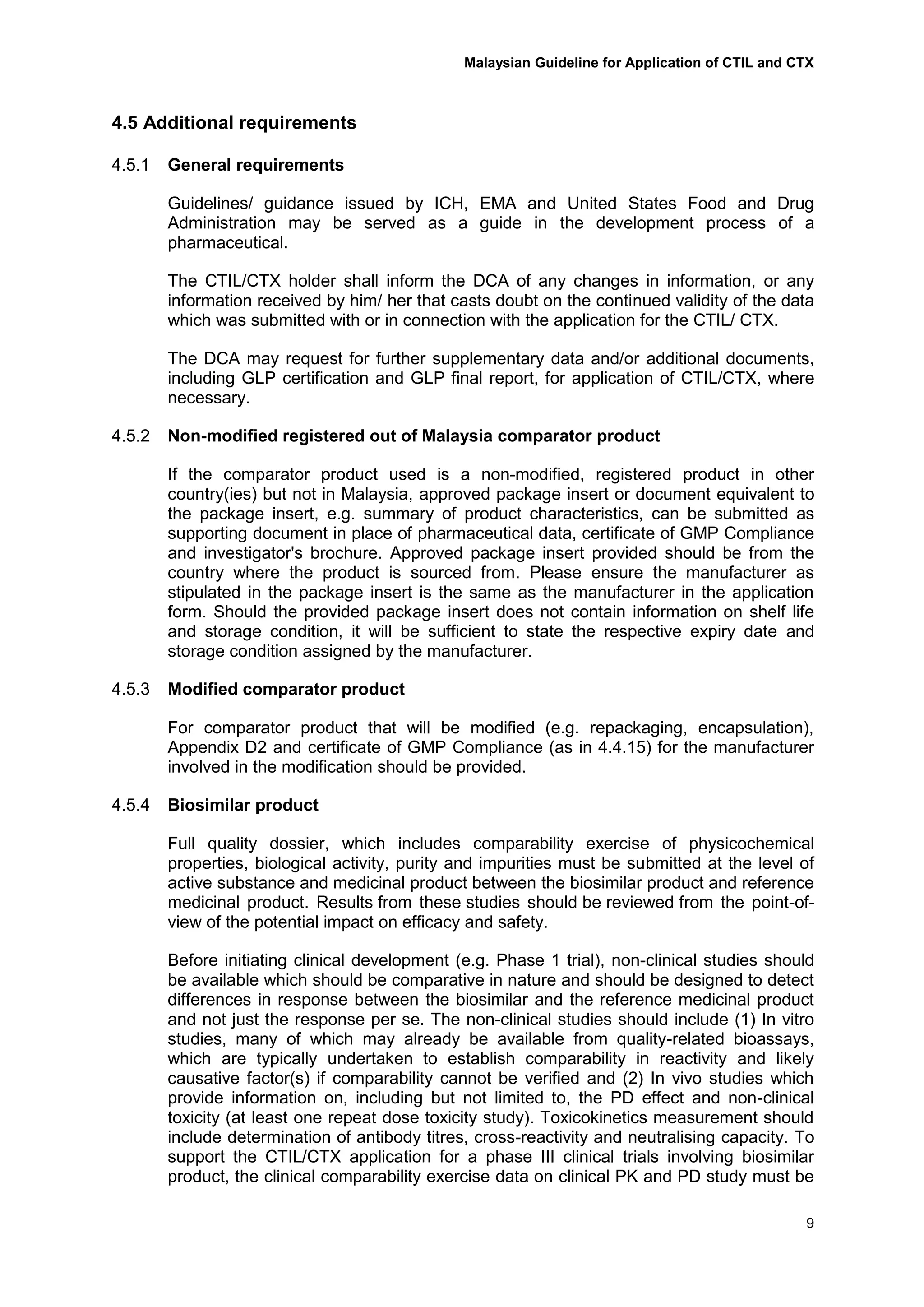 Malaysian Guideline for Application of Clinical Import Licence (CTIL ...
