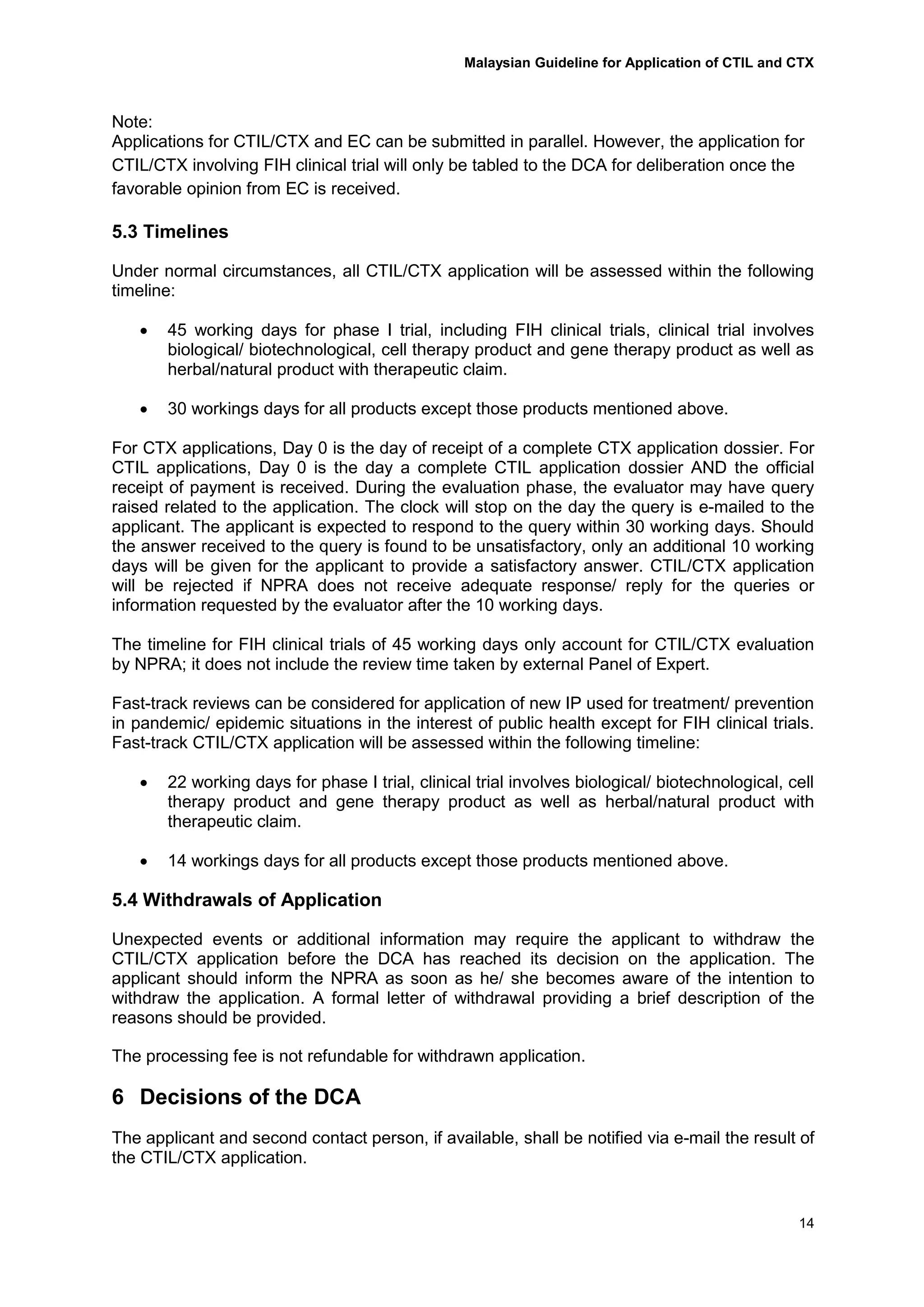Malaysian Guideline for Application of Clinical Import Licence (CTIL ...