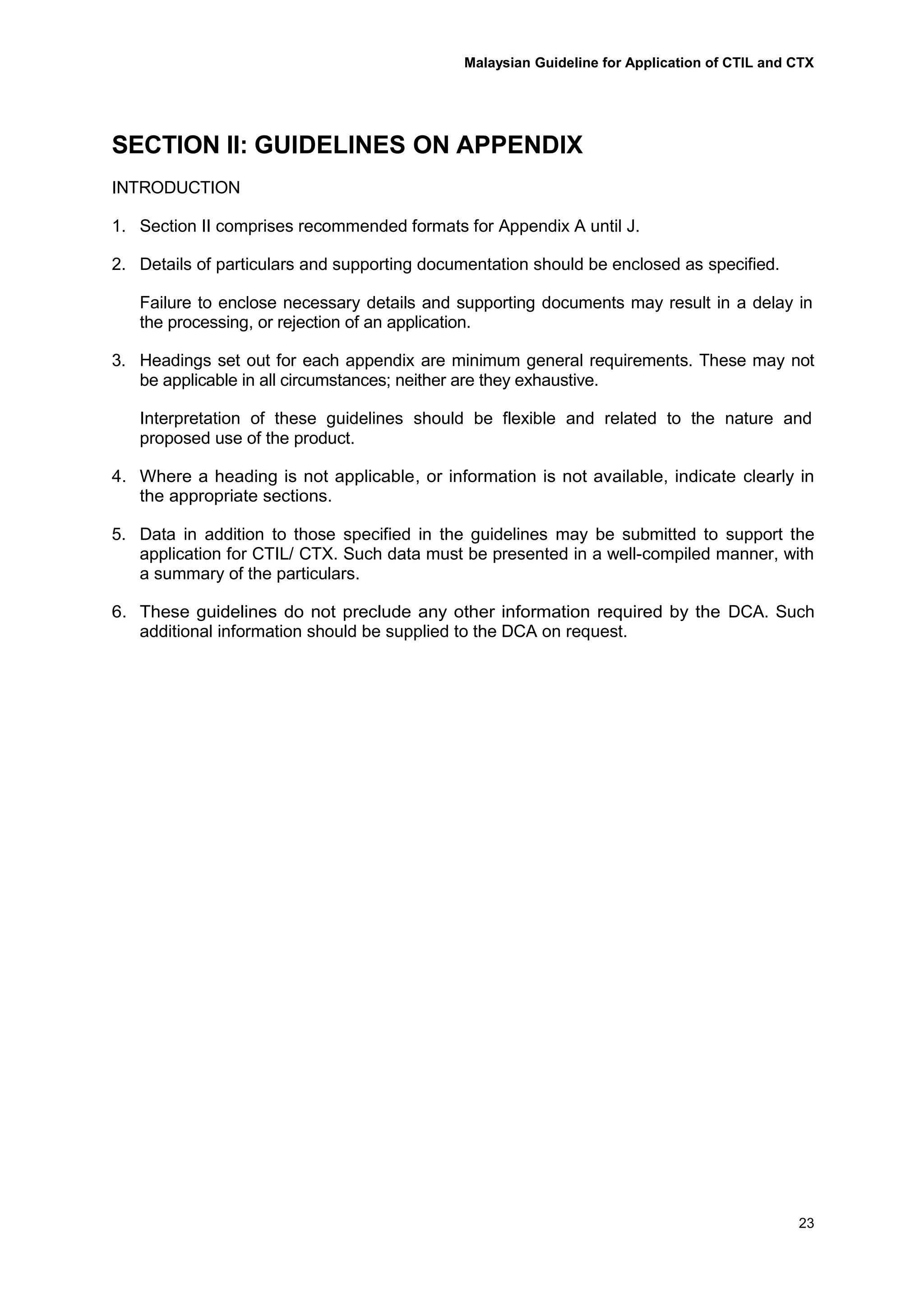 Malaysian Guideline for Application of Clinical Import Licence (CTIL ...