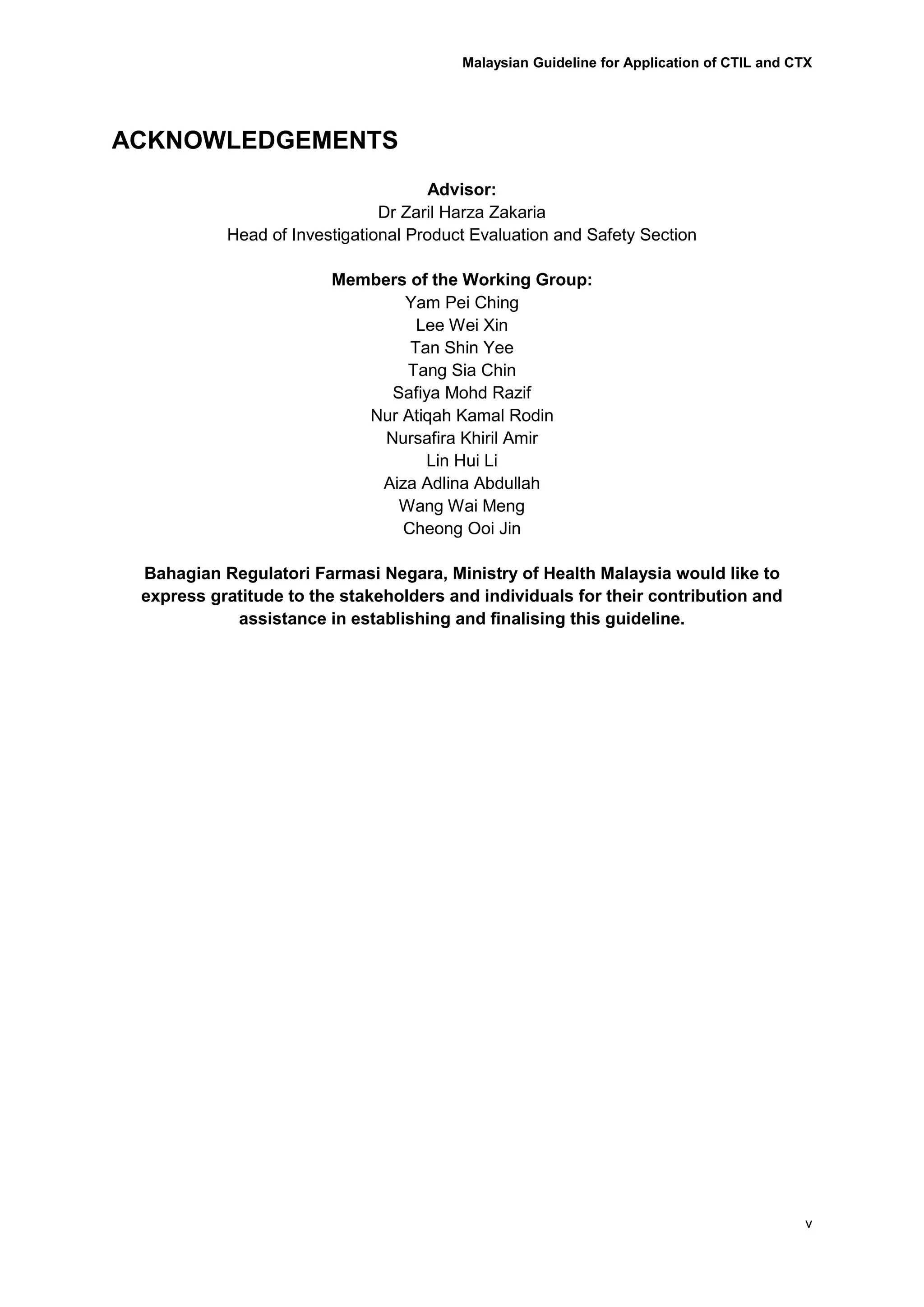 Malaysian Guideline for Application of Clinical Import Licence (CTIL ...