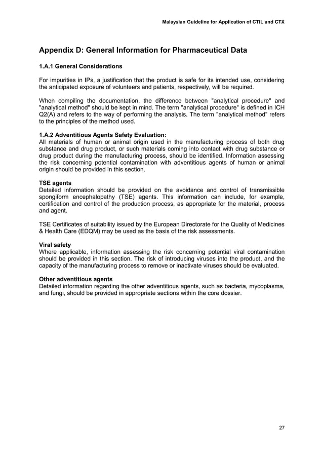 Malaysian Guideline for Application of Clinical Import Licence (CTIL ...