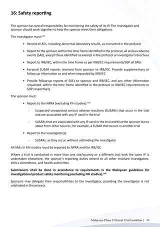 Malaysian Phase 1 Clinical Trial Guidelines | PDF
