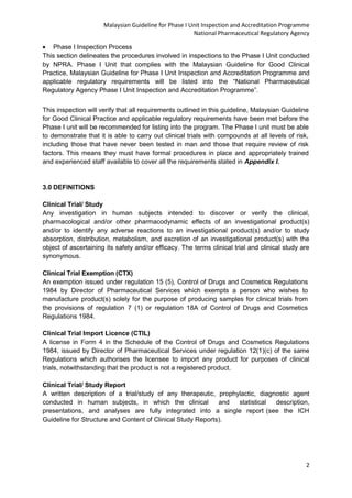 Malaysian Guideline for Phase 1 Unit Inspection & Accreditation ...