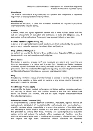 Malaysian Guideline for Phase 1 Unit Inspection & Accreditation ...