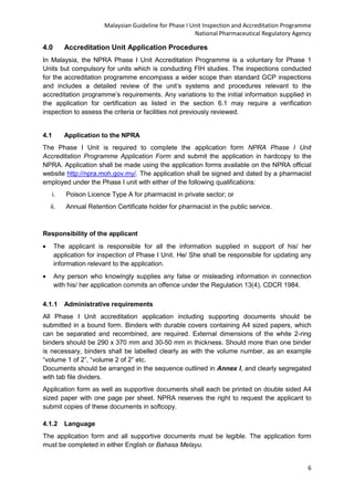 Malaysian Guideline for Phase 1 Unit Inspection & Accreditation ...
