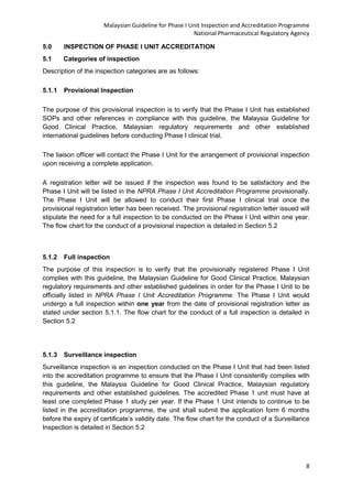 Malaysian Guideline for Phase 1 Unit Inspection & Accreditation ...