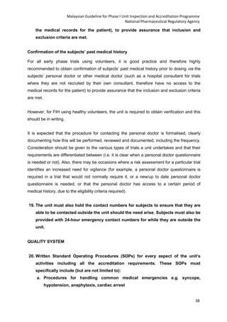 Malaysian Guideline for Phase 1 Unit Inspection & Accreditation ...