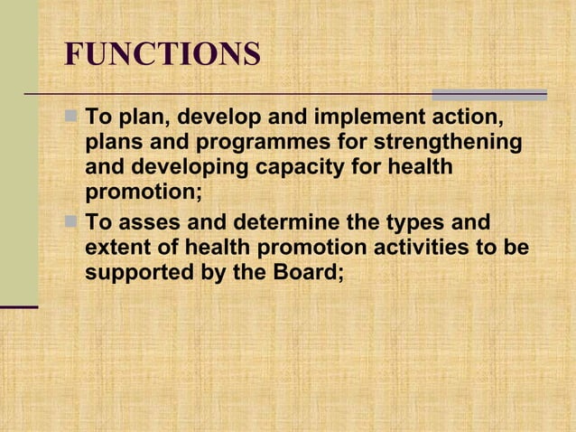 Malaysian Health Promotion Board (Mhpb) Objectives, Functions And ...