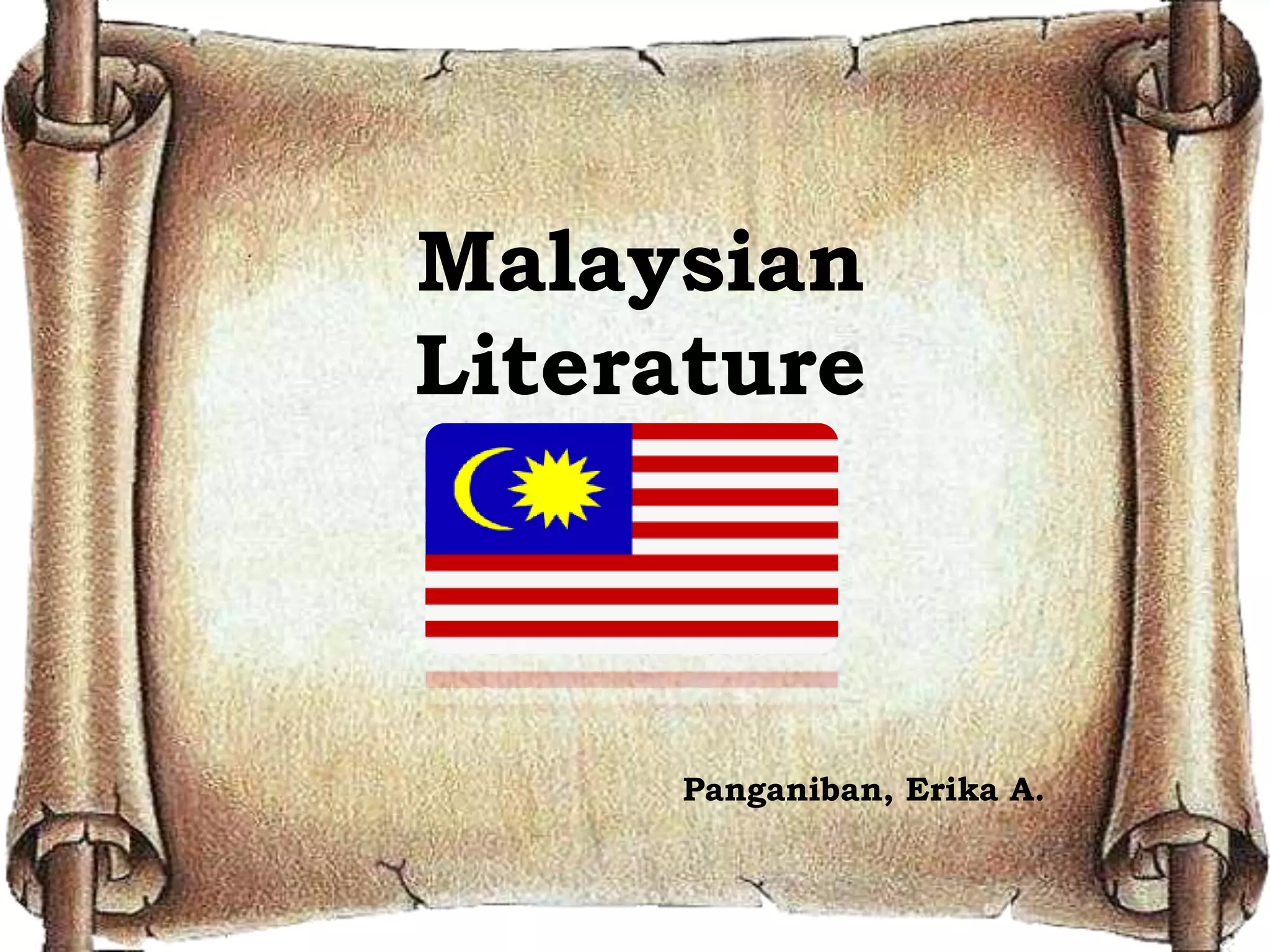 Malaysian Literature | PPTX