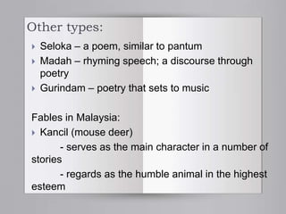Malaysian Literature | PPTX