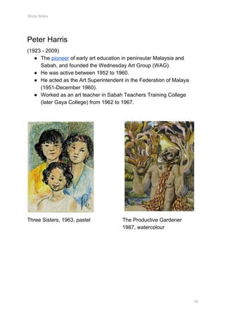 Malaysian Modern Art History - Study Notes | PDF