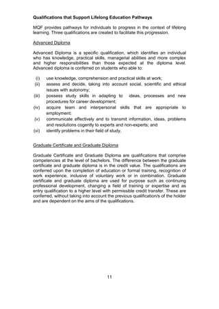 Malaysian qualifications framework 2011 | PDF