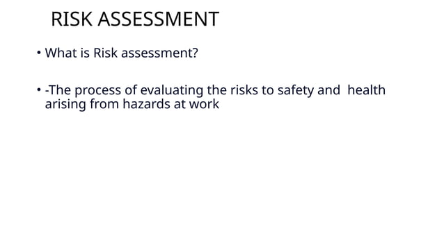 Malaysia OSHA understanding (HIRARC).pptx | Injuries | Diseases and ...