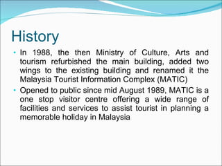 Malaysia Toursim Centre | PPT