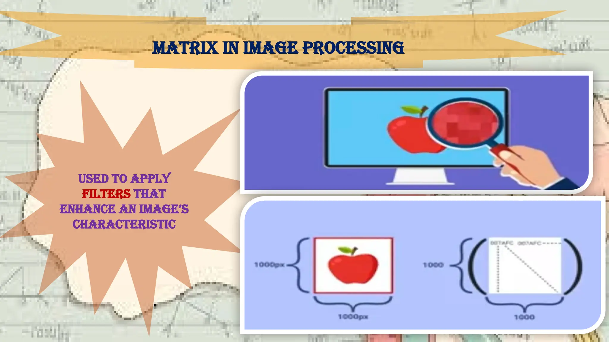 Matrix in our real life situation and uses | PPT