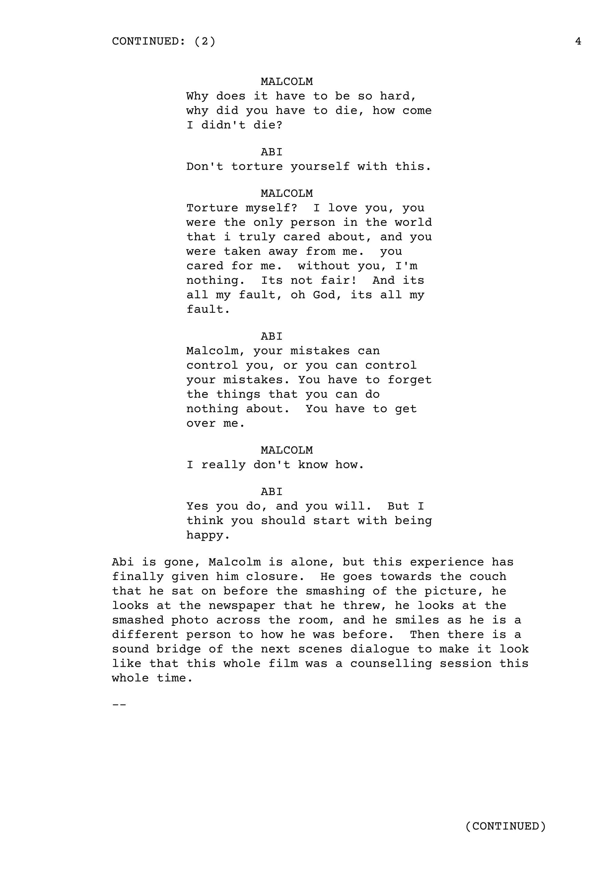 Malcolm 5th draft | PDF