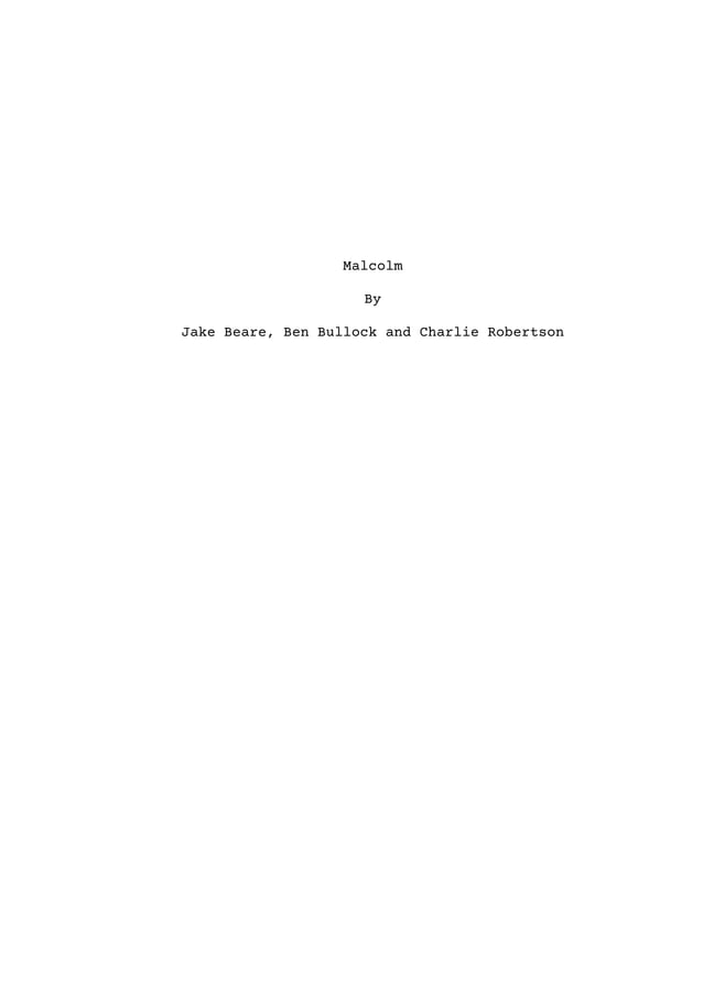 Malcolm 5th draft | PDF