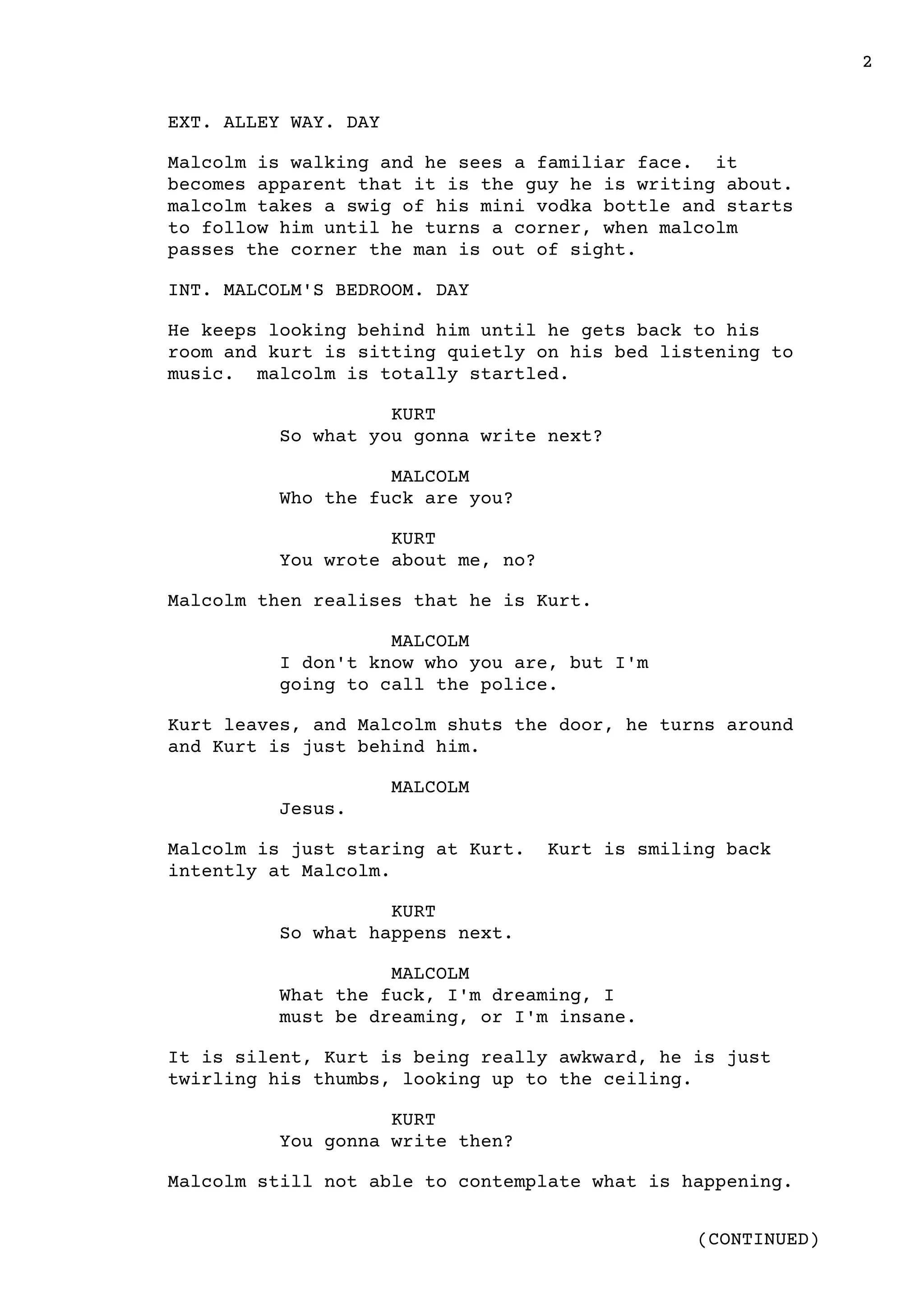 Malcolm 1st Draft | PDF